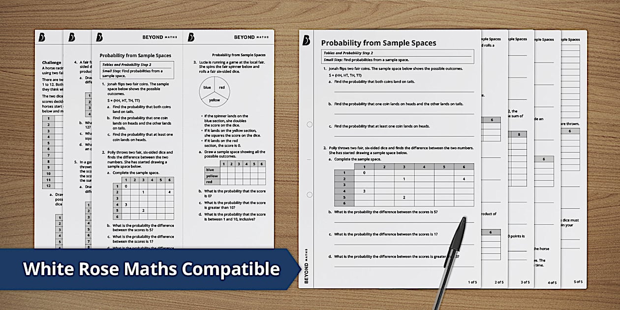 👉 Probability from a Sample Space (Teacher-Made) - Twinkl