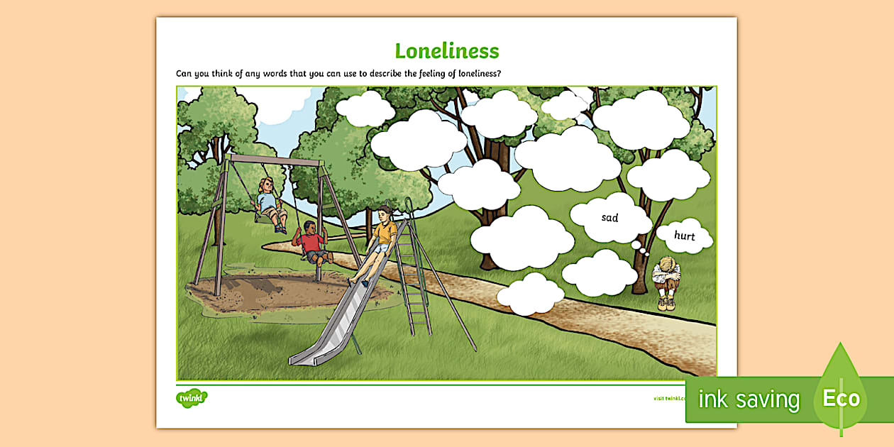 Loneliness Worksheet (teacher made) - Twinkl