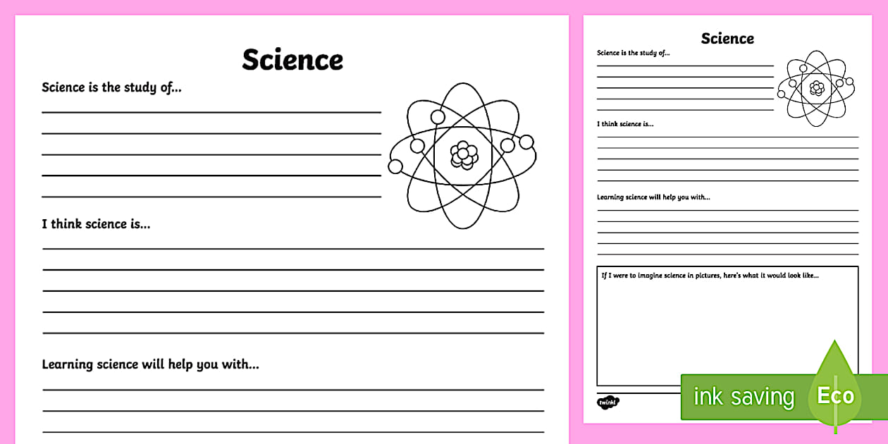 Science Reflection Writing Template (teacher made) - Twinkl