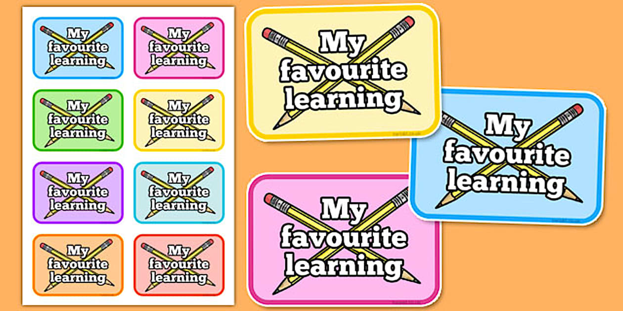 👉 My Favourite Learning Labels