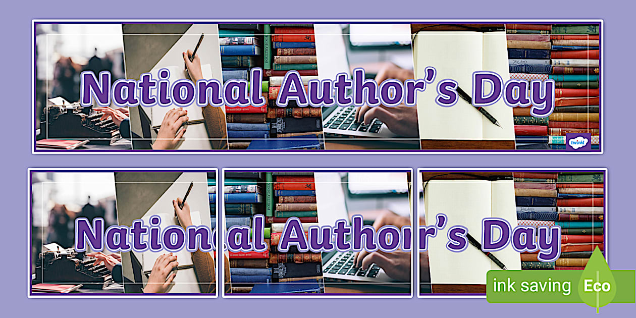 National Author's Day Photo Display Banner (teacher made)