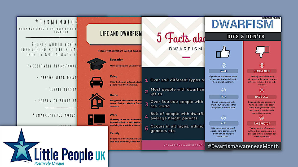 FREE! - Dwarfism Awareness Poster Pack: Little People UK