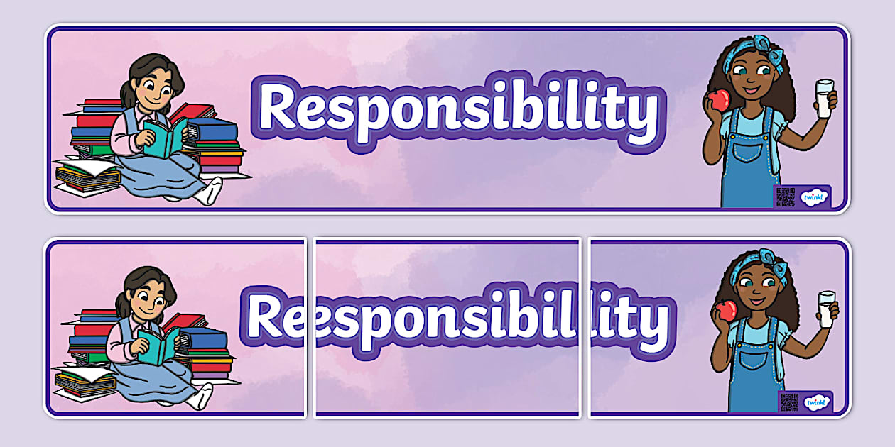 Values Display Banner - Responsibility (Teacher-Made)