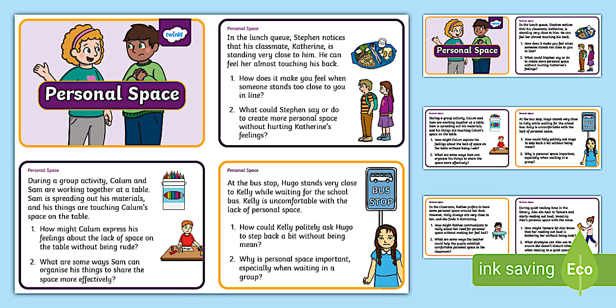 Personal Space Scenario Cards
