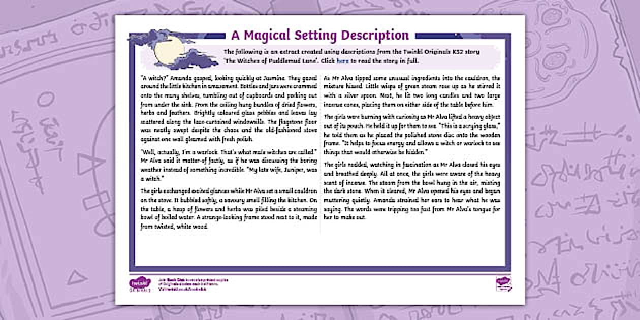 A Magical Setting Description KS2 Example Text - Twinkl