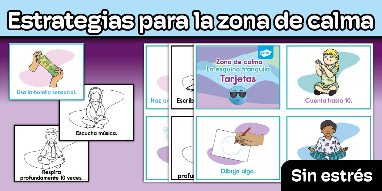 Tarjetas de estrategia para la zona de calma