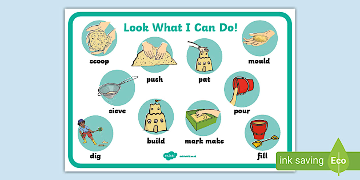 Editable Sand Area Skills Action Mat (teacher made) - Twinkl