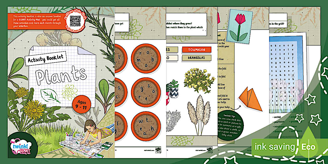 Plants Activity Booklet 9 to 11 years (teacher made)