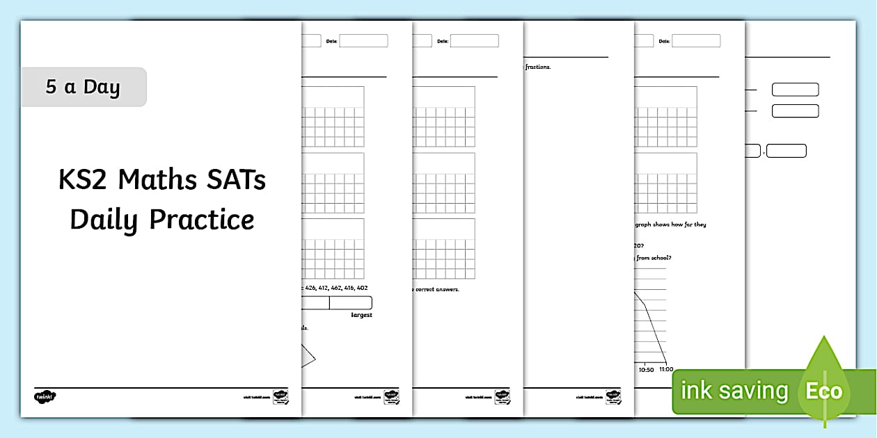 👉 5 a Day - KS2 Maths SATs Daily Practice - Booklet 2