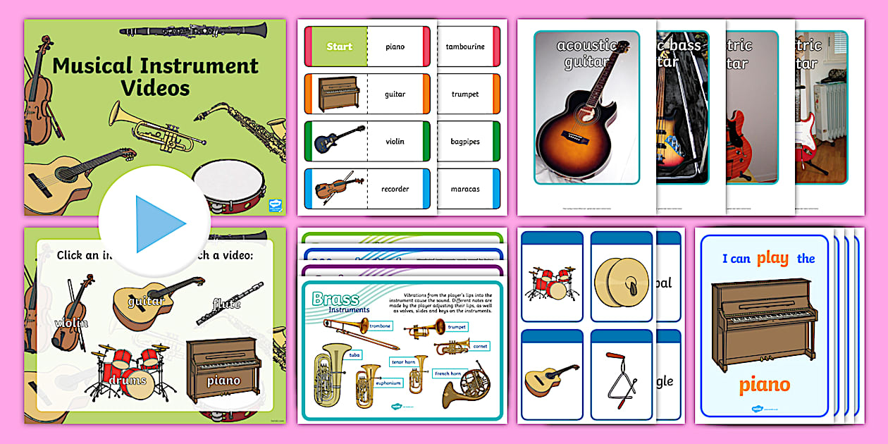 CfE Musical Instruments First Level Resource Pack - Twinkl