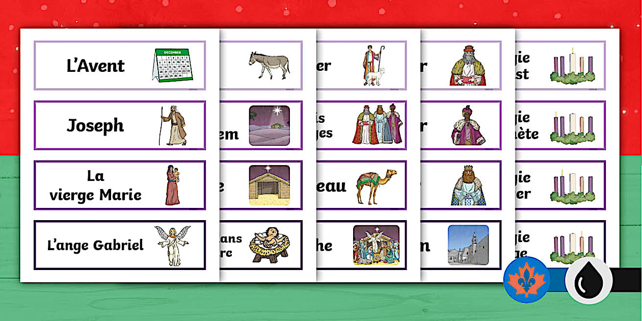 Advent Images Catholic Intermediate French (teacher made)