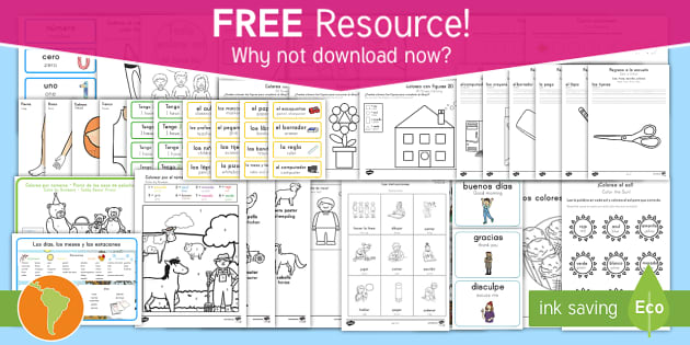 FREE Spanish Immersion Teaching Pack (teacher made)