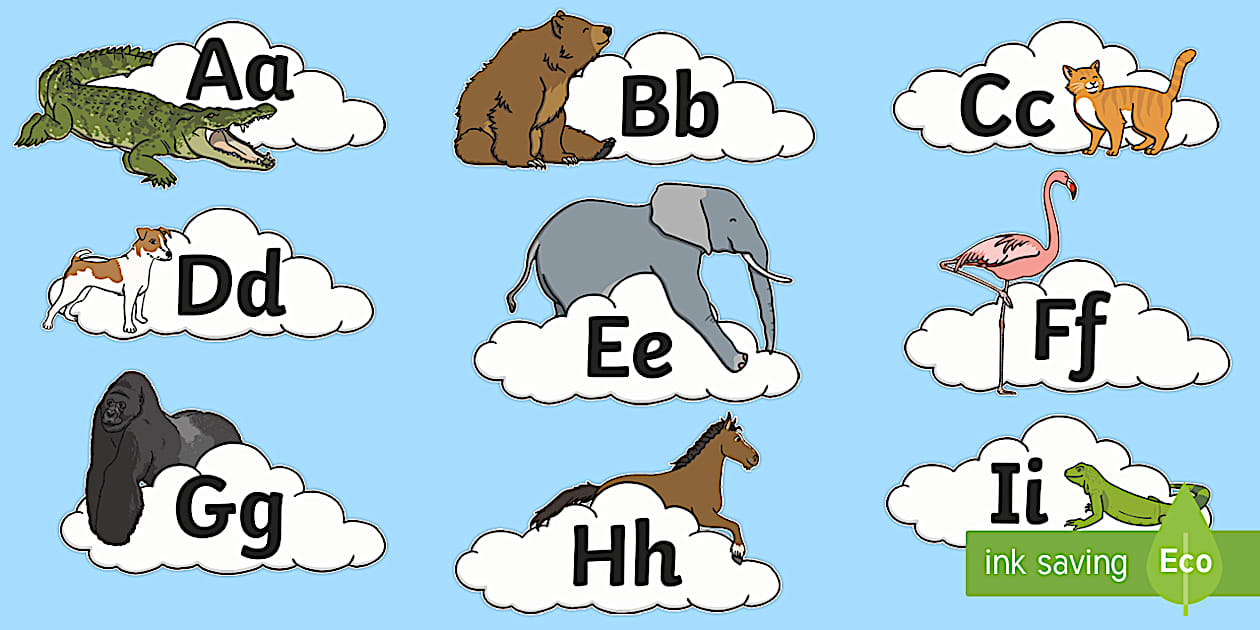 A-Z Alphabet on Animals (teacher made) - Twinkl