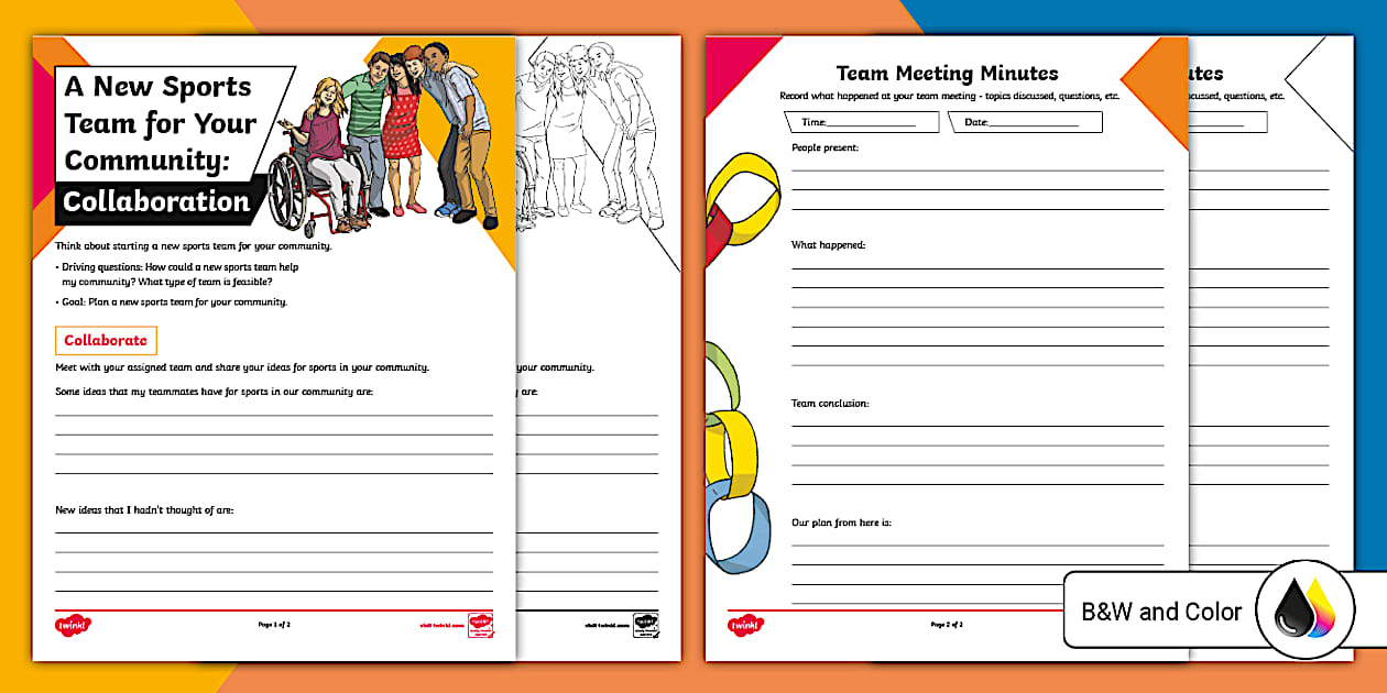 Starting a New Sports Team - Project-based Learning: Collaboration