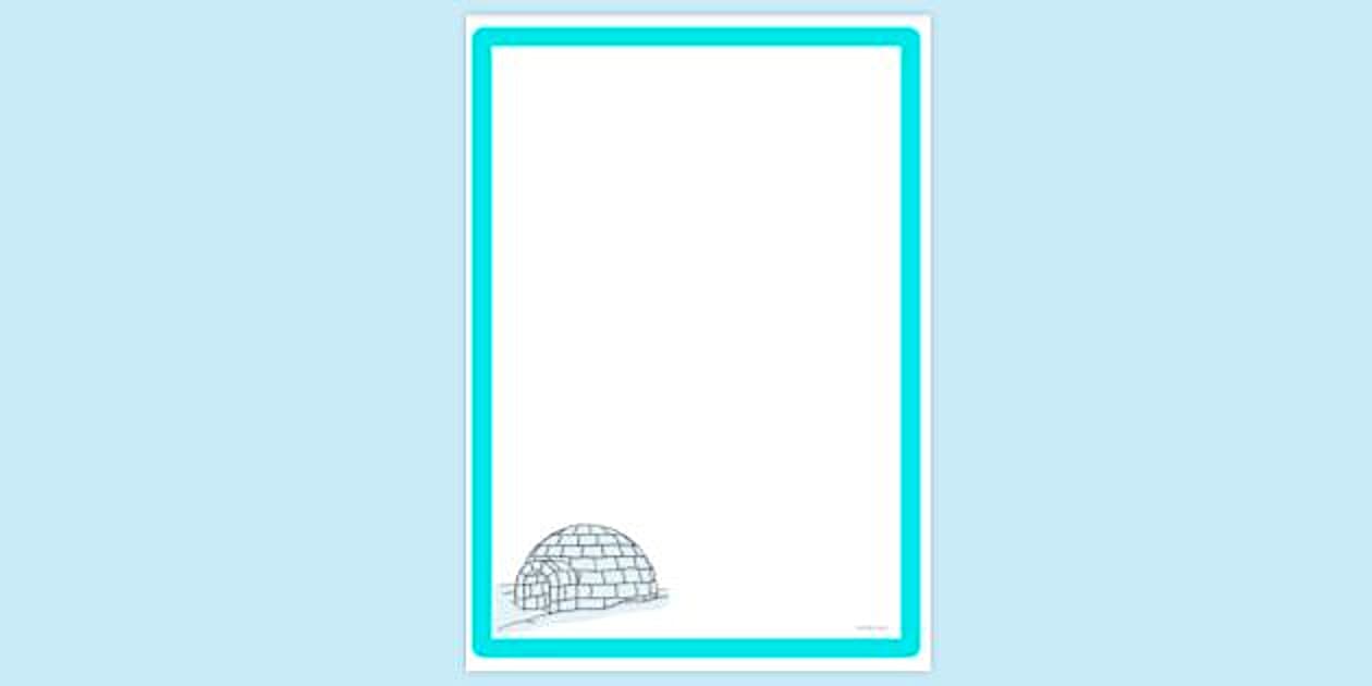 Arctic Page Border | Page Borders | Twinkl (teacher made)