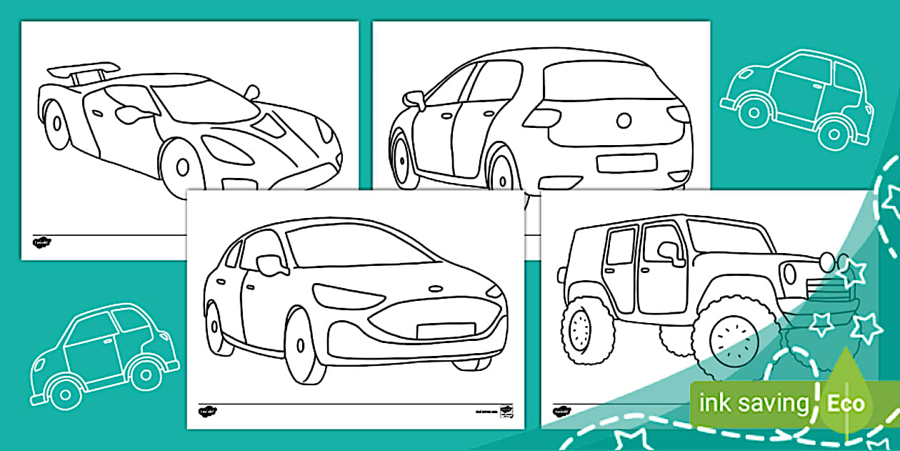 My First Cars Colouring Pack (Teacher-Made) - Twinkl