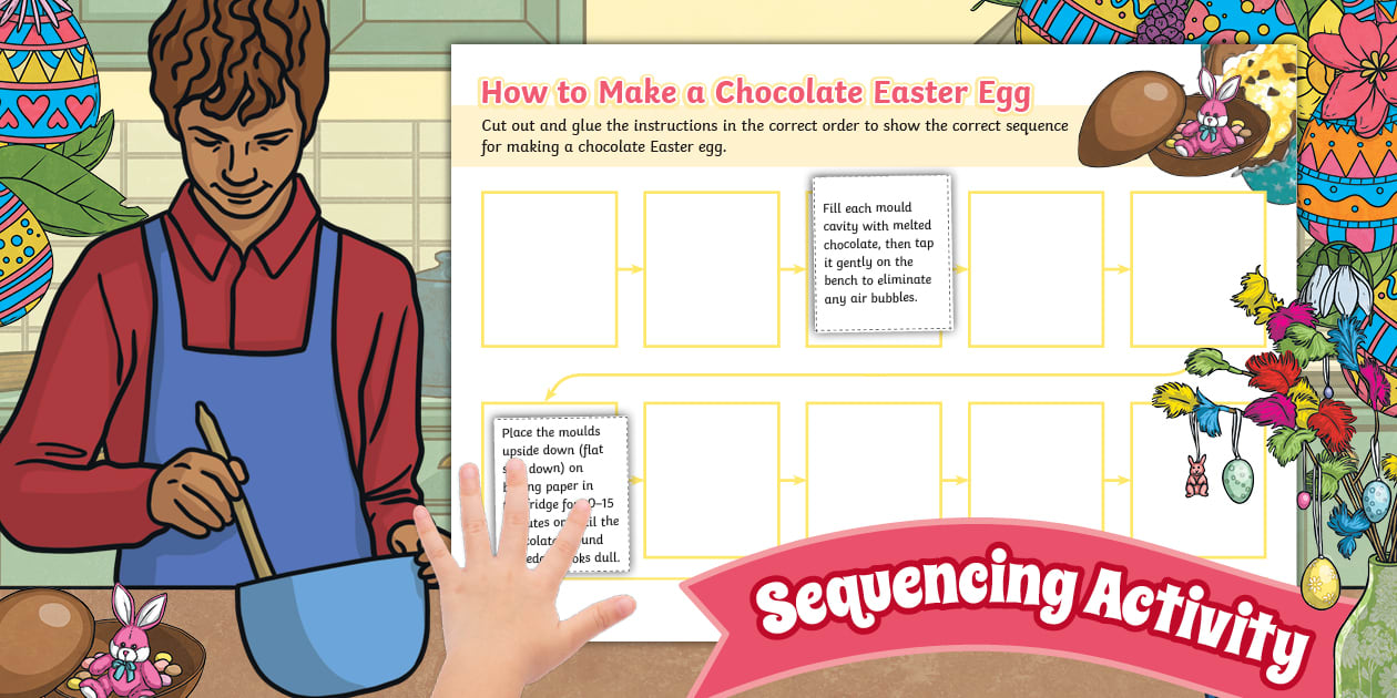 How to Make a Chocolate Easter Egg Sequencing Activity