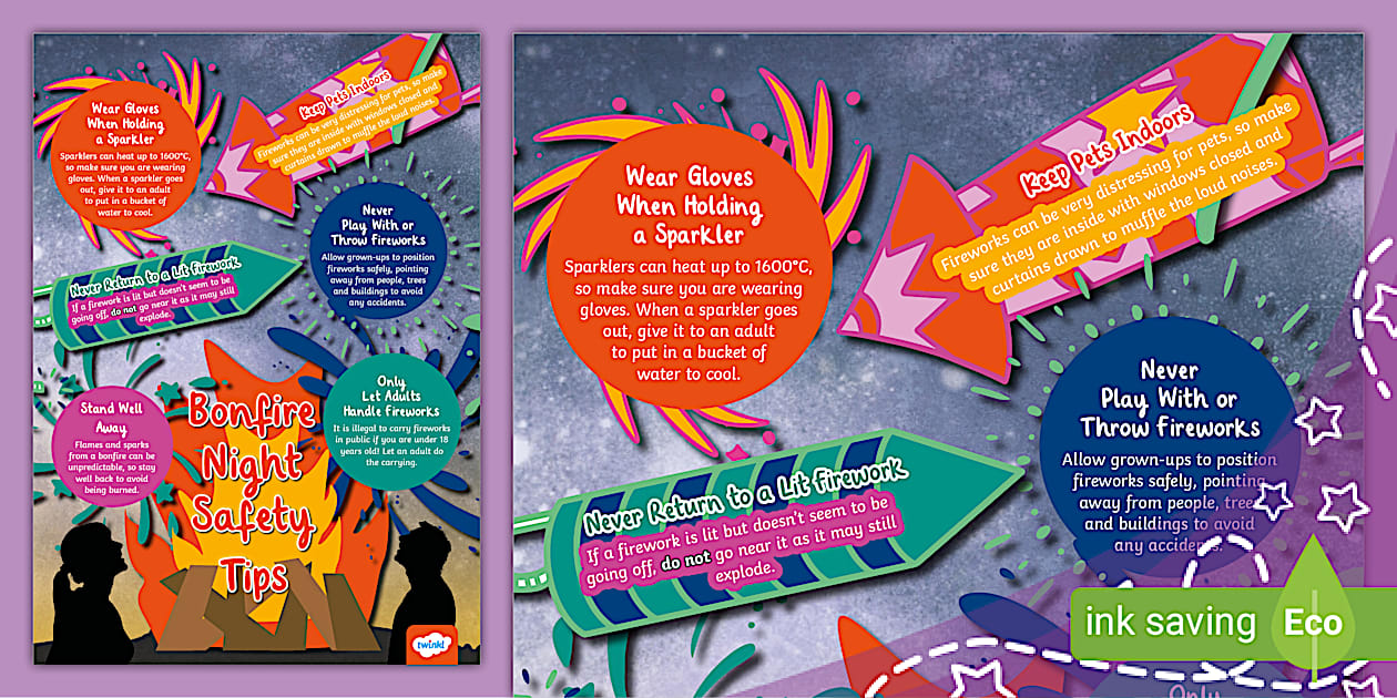 Bonfire Night - Fire Safety Tips (teacher made) - Twinkl