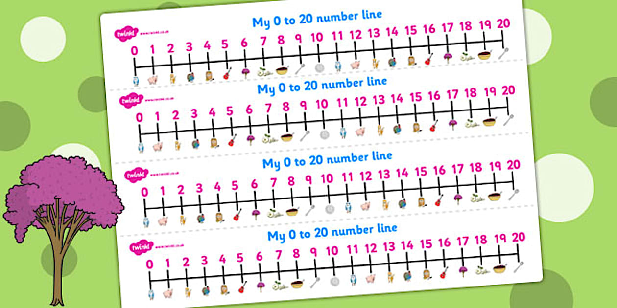 The Owl and the Pussycat Number Lines 0 20 (teacher made)