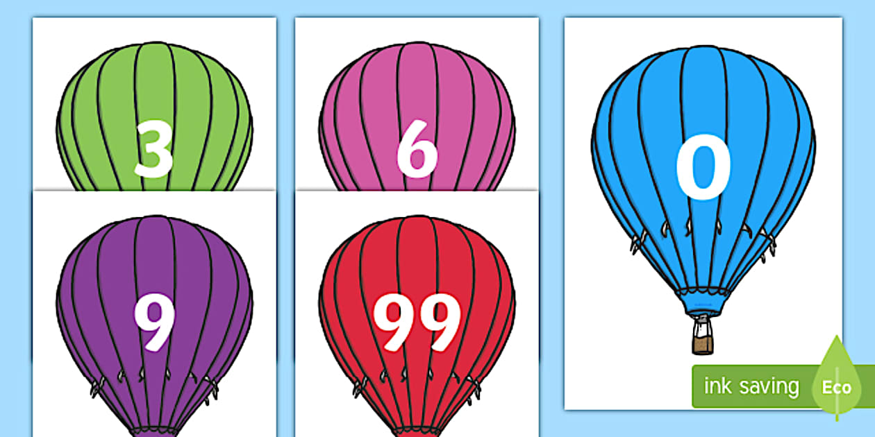 Counting in 3s on Hot Air Balloons Display Activity - Twinkl