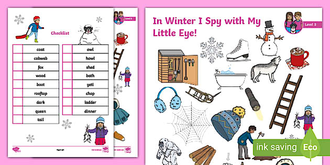Phonics Level 3 Winter I Spy with My Little Eye