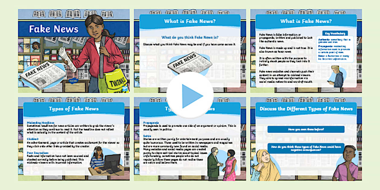 Fake News PowerPoint Presentation (teacher made) - Twinkl