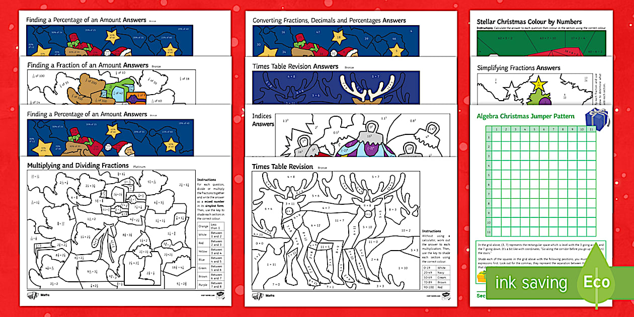 Christmas Colour by Numbers | Christmas Maths | Beyond