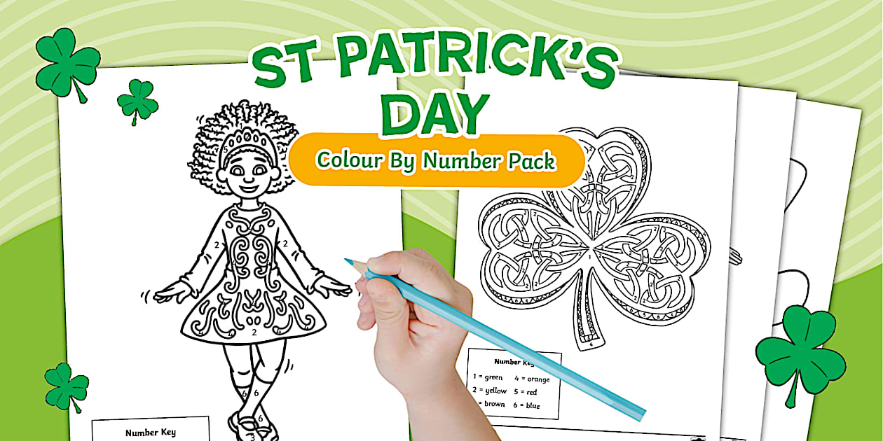 St Patrick’s Day Colour by Number | Fun Maths and Fine Motor Activities