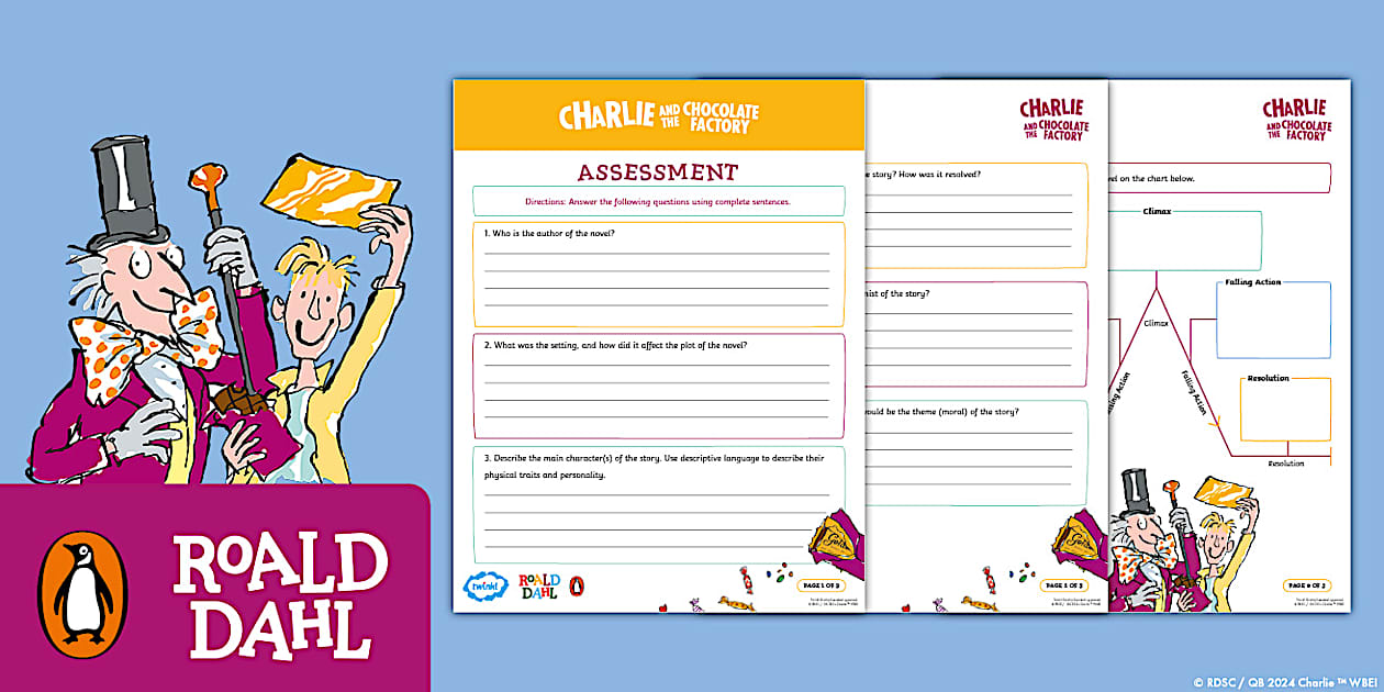 FREE Charlie and the Chocolate Factory: Reading Assessment