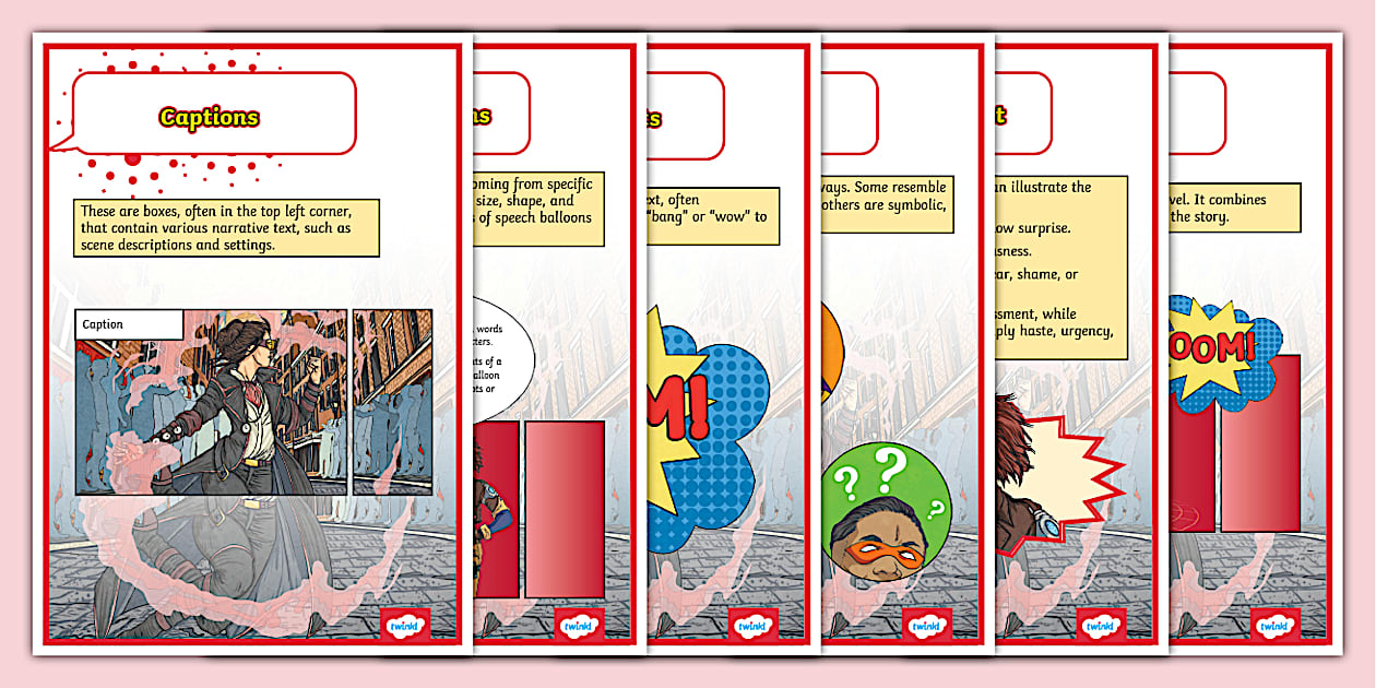 Graphic Novel Vocabulary Display Poster