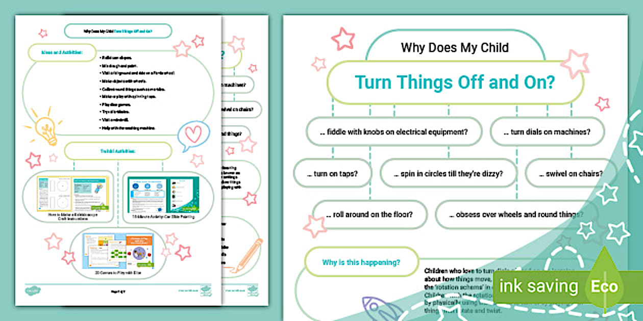 FREE! - Why Does My Child Turn Things Off and On? - Twinkl
