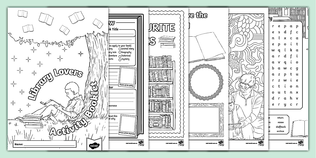 Library Lovers Activity Booklet (Teacher-Made) - Twinkl