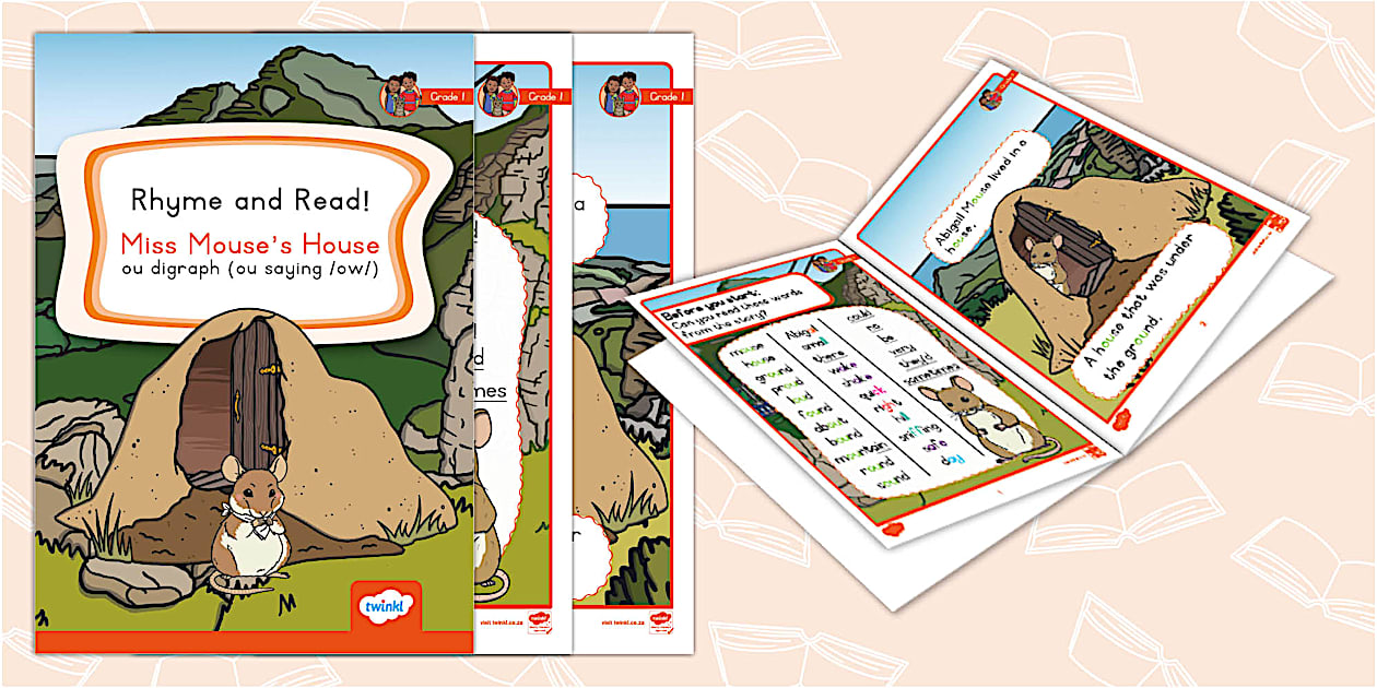 Rhyme and Read Mini Book - Miss Mouse's House - Twinkl
