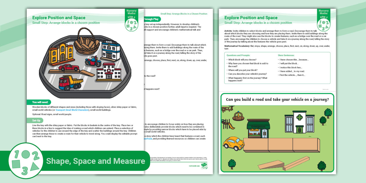 EYFS Nursery Explore Position and Space Large Activity Tray