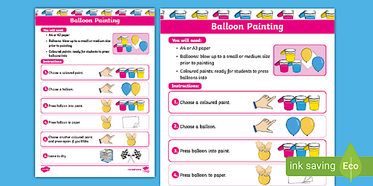 Balloon Painting (Teacher-Made) - Twinkl