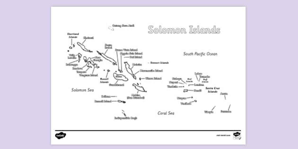 Solomon Islands Colouring | Colouring Sheets (teacher made)