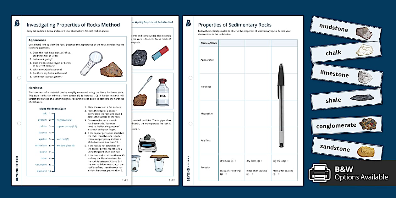 Investigating Properties of Sedimentary Rock | KS3 Chemistry
