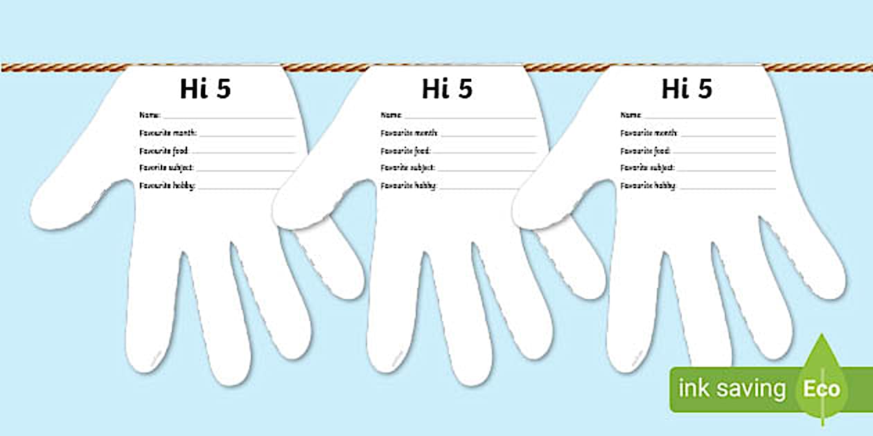 Hi 5: Back to School Classroom Bunting