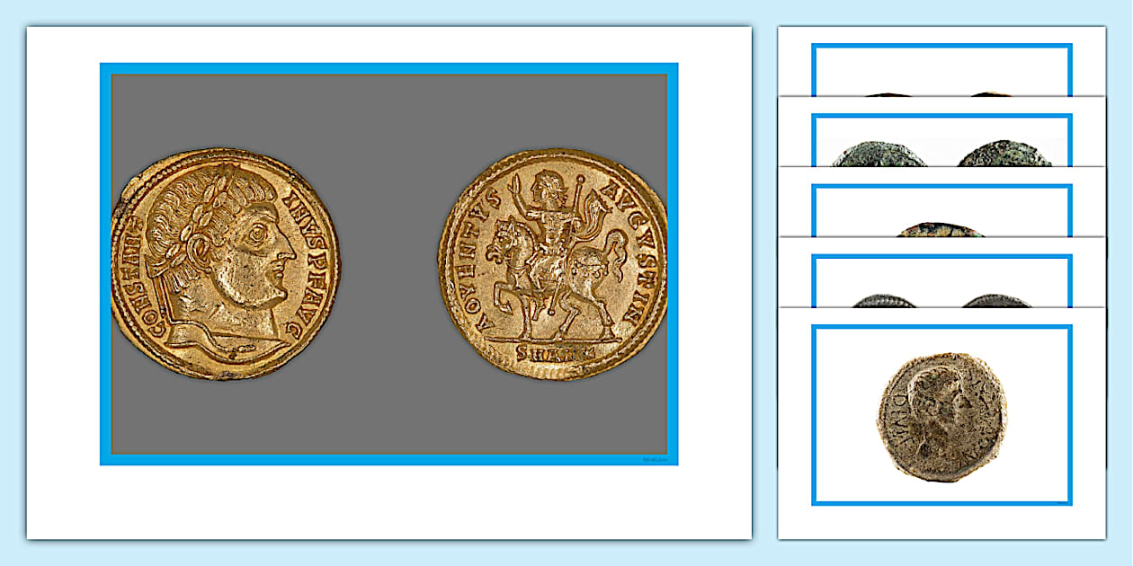 Ancient Roman Artefacts: Coins Photo Pack (teacher made)
