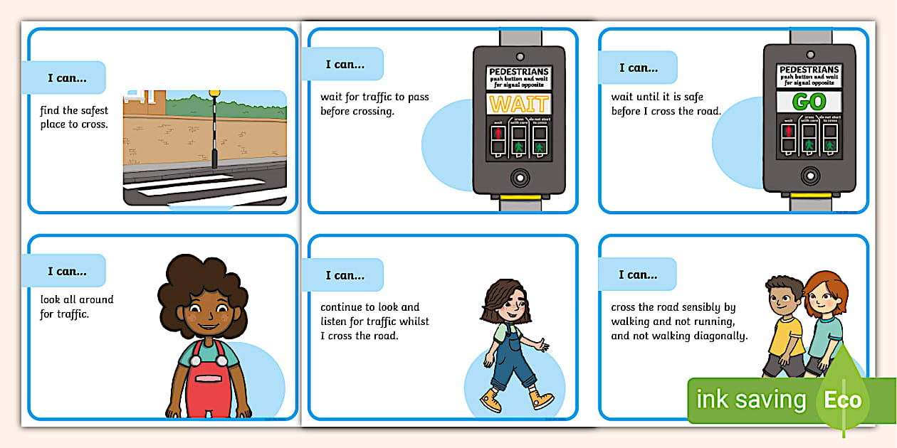Road Safety I Can Cards