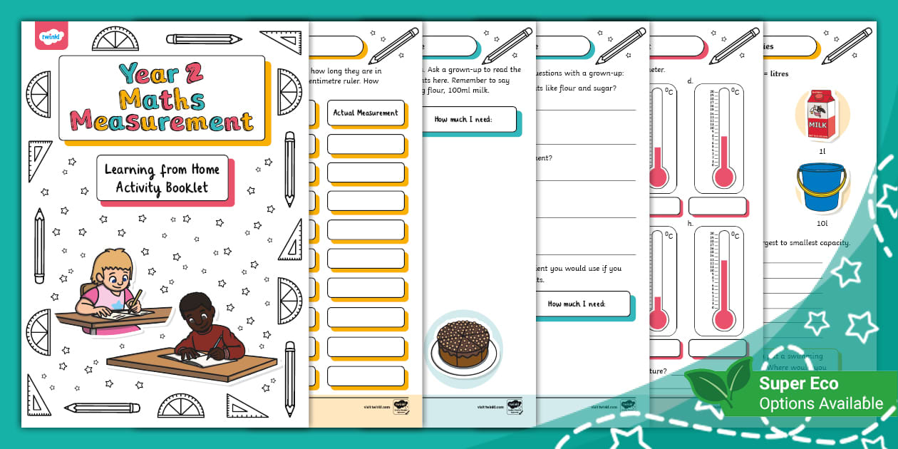 Maths Measurement Activity Booklet (Ages 6 - 7) - Twinkl