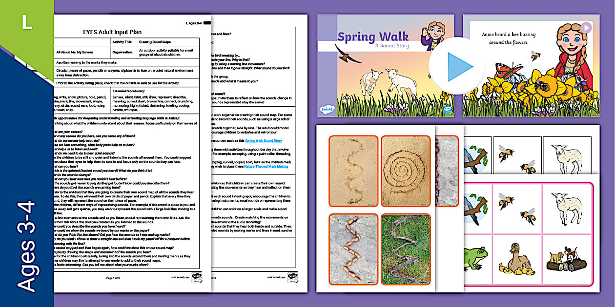 EYFS Creating Sound Maps Input Plan and Pack | Twinkl