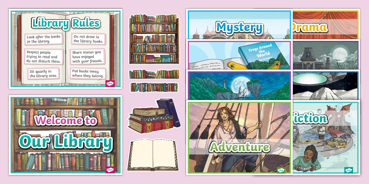 Library Display Pack - Twinkl - KS2 (teacher made) - Twinkl