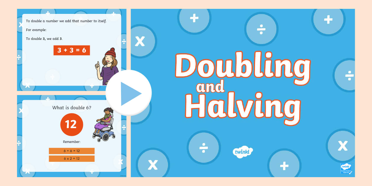 Doubling and Halving PowerPoint (teacher made) - Twinkl