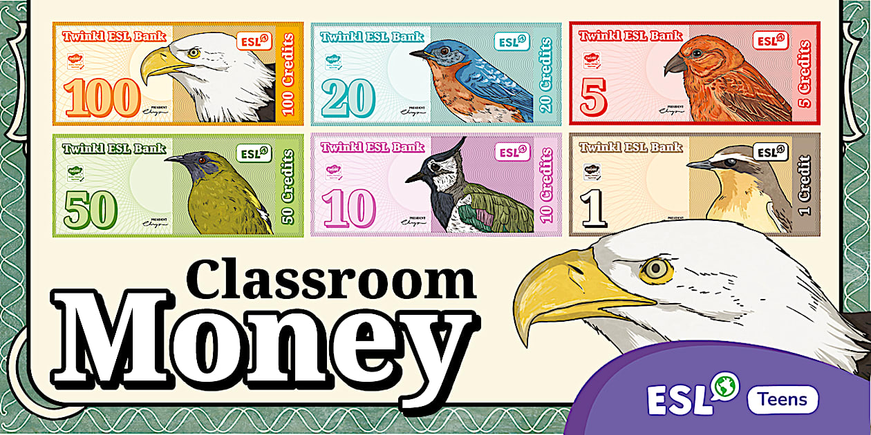 Fun ESL Classroom Money for Teens