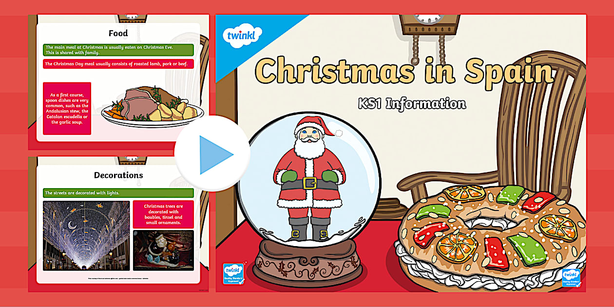 KS1 Christmas in Spain PowerPoint (teacher made) - Twinkl