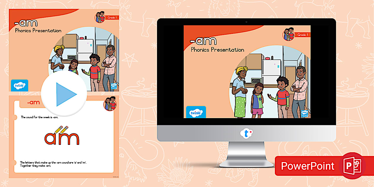 Grade 1 Phonics: -am: PowerPoint Presentation