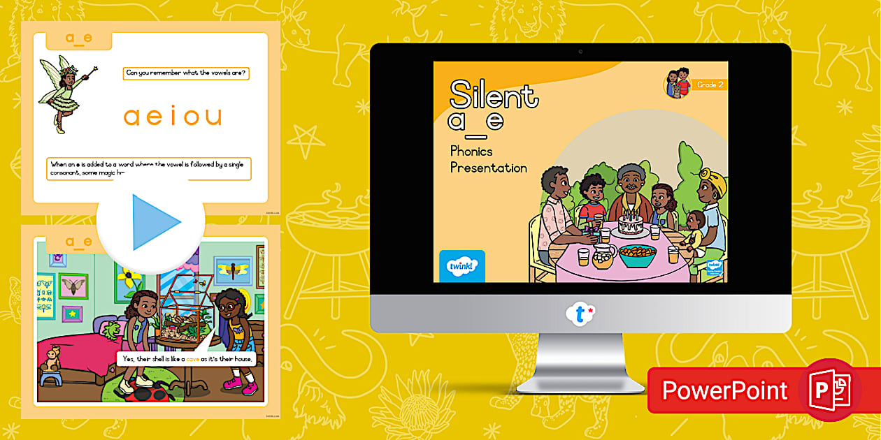 Grade 2 Phonics: a_e PowerPoint Presentation (teacher made)