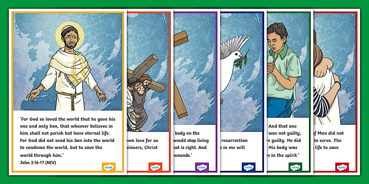 Blessed Good Friday Bible Quotes Display Poster Pack