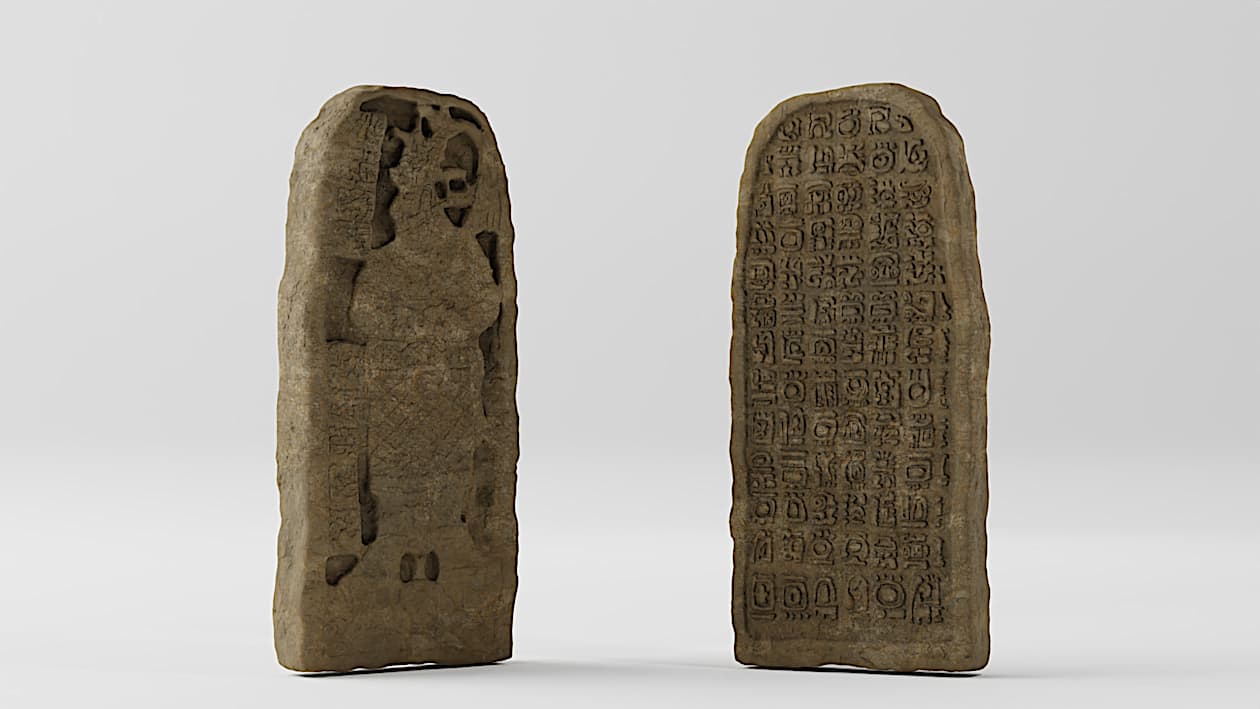 3D Model: Maya Civilisation - Ancient Maya Stone Stela